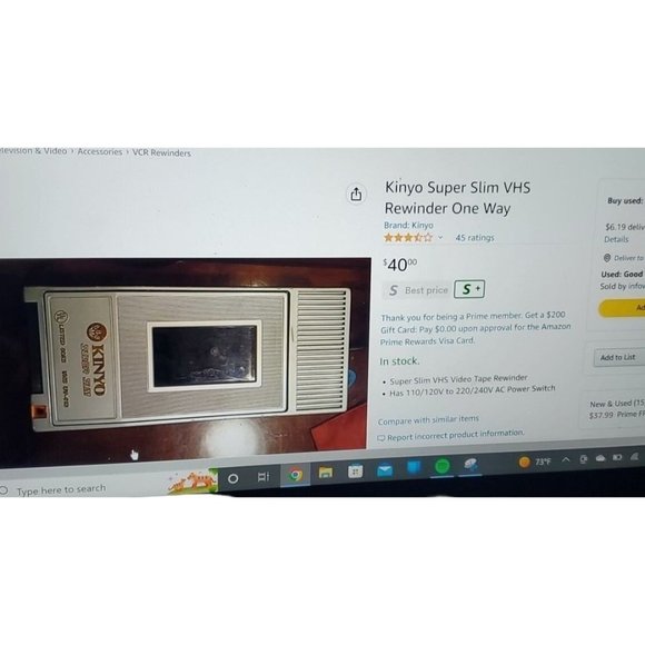 Kinyo | Media | Kinyo Super Slim Vhs Rewinder One Way | Poshmark